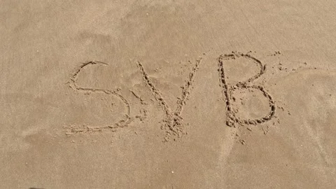Silicon Valley Bank's "SVB" logo is writ... | Stock Video | Pond5