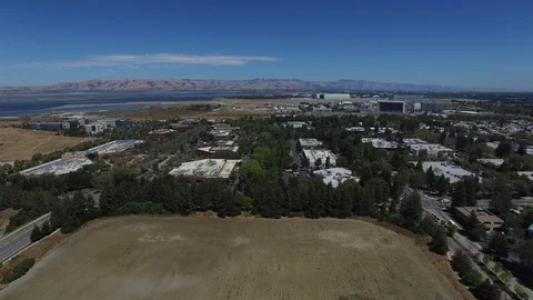Silicon Valley Google HQ Campus, Moffett... | Stock Video | Pond5