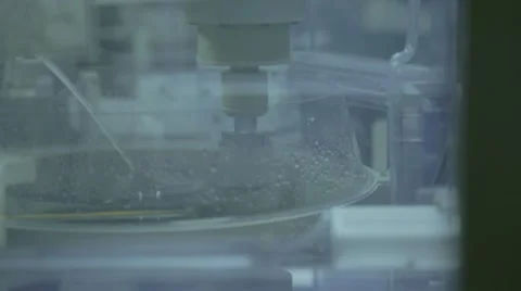 Silicon wafer cleaning in a Semiconducto... | Stock Video | Pond5