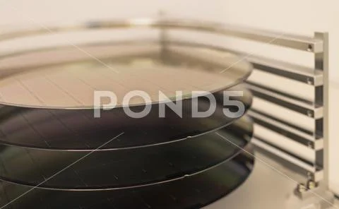 Photograph: Silicon Wafers and Microcircuits - A wafer is a thin slice ...