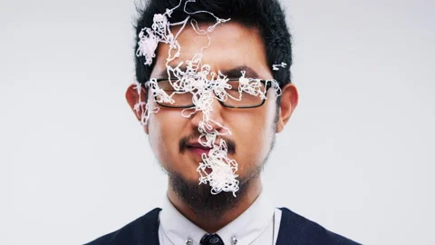 Silly string, photobooth and Asian man f... | Stock Video | Pond5
