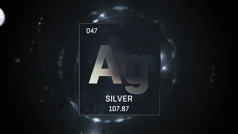 Silver as Element 47 of the Periodic Tab... | Stock Video | Pond5