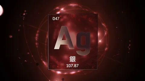 Silver as Element 47 of the Periodic Tab... | Stock Video | Pond5