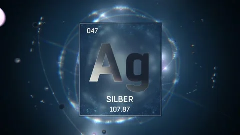 Silver as Element 47 of the Periodic Tab... | Stock Video | Pond5