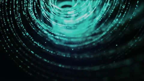 Silver Glowing Particles Circling Animat... | Stock Video | Pond5