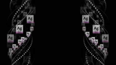 SILVER Molecule Symbol, AG, Chemistry Pe... | Stock Video | Pond5