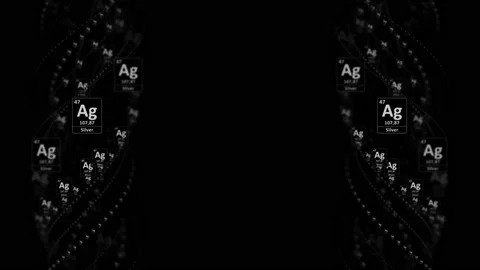 SILVER Molecule Symbol, AG, Chemistry Pe... | Stock Video | Pond5