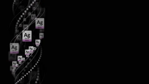 SILVER Molecule Symbol, AG, Chemistry Pe... | Stock Video | Pond5