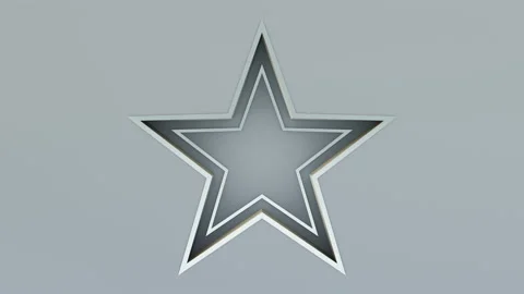 Silver star logo shimmer loop animation ... | Stock Video | Pond5
