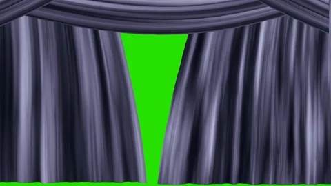Silver Theater Curtain Opening Overlay /... | Stock Video | Pond5