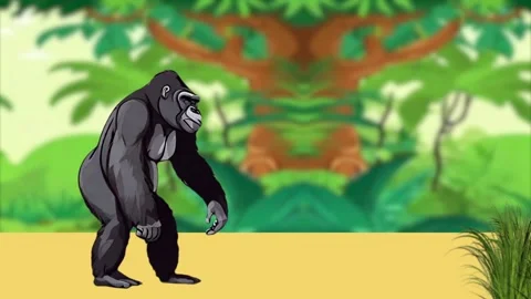 Silverback Gorilla Clipart