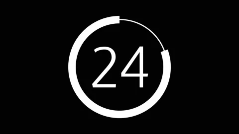 Simple 30 seconds countdown timer with a... | Stock Video | Pond5