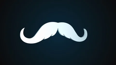 Mustache 3D Stock Footage ~ Royalty Free Stock Videos | Pond5