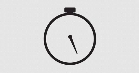 Simple 4K 2D stopwatch start to stop rou... | Stock Video | Pond5