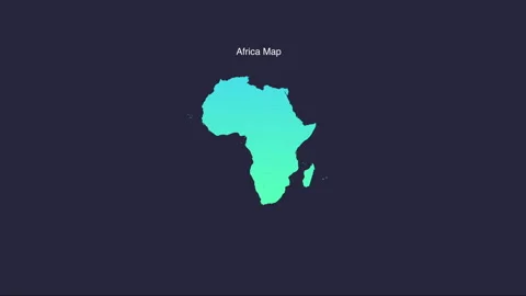 Simple Africa Animated Map Motion Graphi... | Stock Video | Pond5