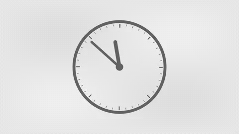 Simple Analog Clock Animation for Learni... | Stock Video | Pond5