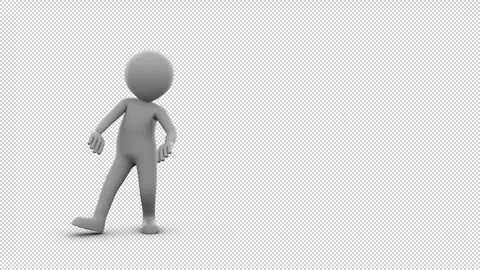 Simple animated 3D character Dancing | Stock Video | Pond5