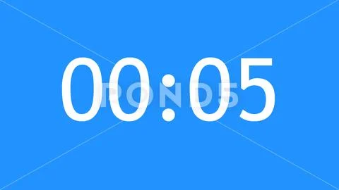 SIMPLE ANIMATED COUNTDOWN TIMER CLOCK FROM. SECONDS COUNTDOWN FROM 0 TO ...