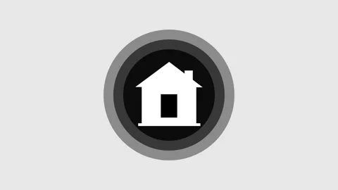 Simple animated house icon, concept of h... | Stock Video | Pond5