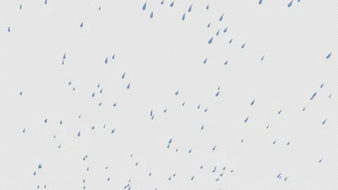 simple animation of rain with big blue d... | Stock Video | Pond5