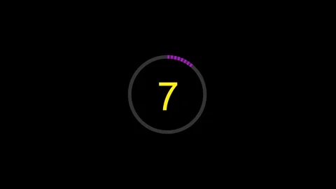 Simple animation showing a times countdo... | Stock Video | Pond5