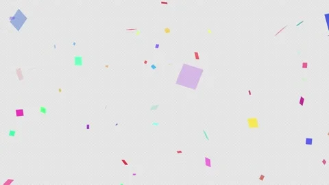 Simple animation of spinning confetti, w... | Stock Video | Pond5