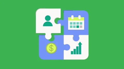 simple banking illustration, money, coin... | Stock Video | Pond5