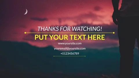 Simple Bright Outro 2 ~ After Effects Template #83294547