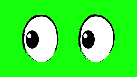 Simple cartoon eyes moving from left to ... | Stock Video | Pond5