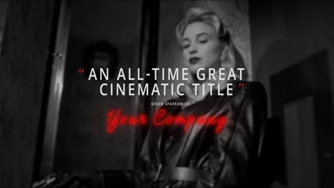 Simple Cinematic Trailer Titles ~ After Effects #243135807