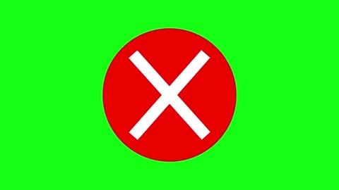 Simple circle cross mark animation with ... | Stock Video | Pond5