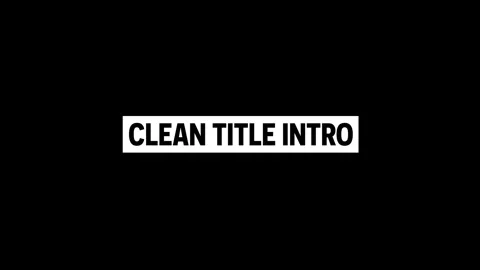 Simple Clean Rectangle Text Reveal Intro ~ After Effects #266427173