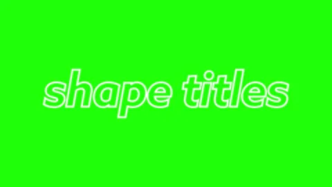 Simple Clean Shape Titles ~ After Effects Project #169514375