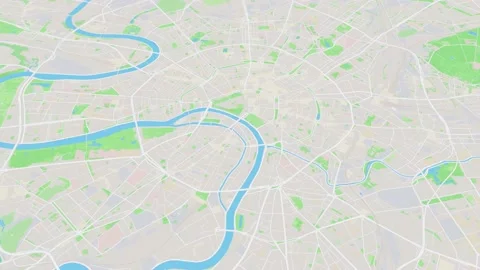 Simple common Moscow map background loop... | Stock Video | Pond5