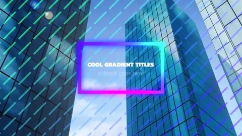 Simple Cool Gradient Titles ~ After Effects #231494072