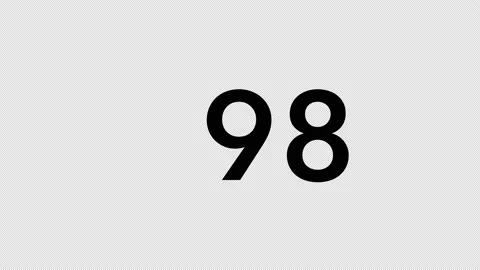 Simple count up animation from 0 to 100 ... | Stock Video | Pond5