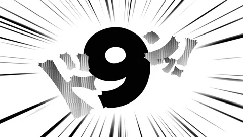 A simple countdown. Countdown. Pop comic... | Stock Video | Pond5