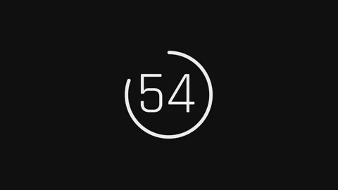 Simple Countdown one minute animation fr... | Stock Video | Pond5