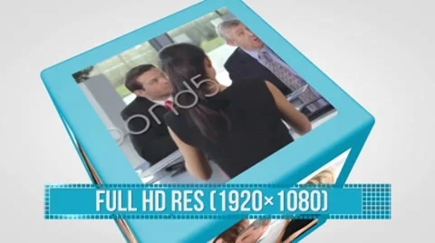 Simple Cube Slideshow ~ After Effects Template #33282750