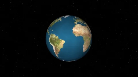 simple earth globe planet model rotating... | Stock Video | Pond5