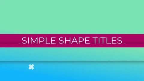 Simple Fast Shape Titles ~ After Effects Template #169515624