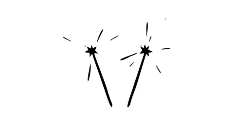 Simple fireworks animation (white backgr... | Stock Video | Pond5