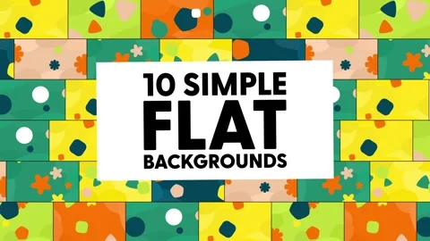 Simple Flat Backgrounds ~ After Effects Template #253875183