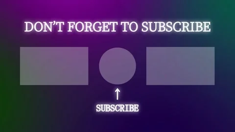 Simple gradation YouTube end card ending... | Stock Video | Pond5