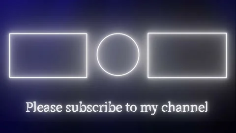 Simple gradation YouTube end card ending... | Stock Video | Pond5