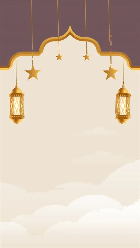 Simple Islamic vertical background with ... | Stock Video | Pond5