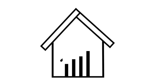 Simple line drawing of a house minimalis... | Stock Video | Pond5