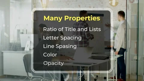 Simple List Overlay ~ After Effects Project #185537246
