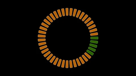 a simple loading style 2d graphic overla... | Stock Video | Pond5