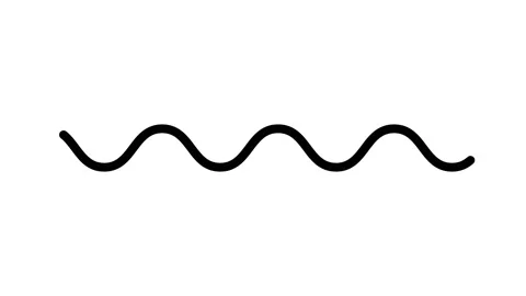 Simple Loopable trendy squiggle line ani... | Stock Video | Pond5